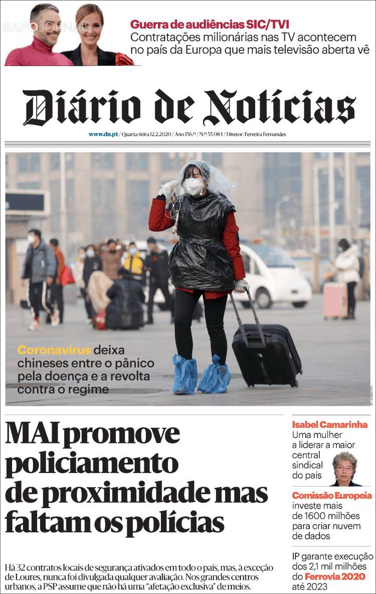 Periódico Diário de Noticias (Portugal). Periódicos de Portugal ...