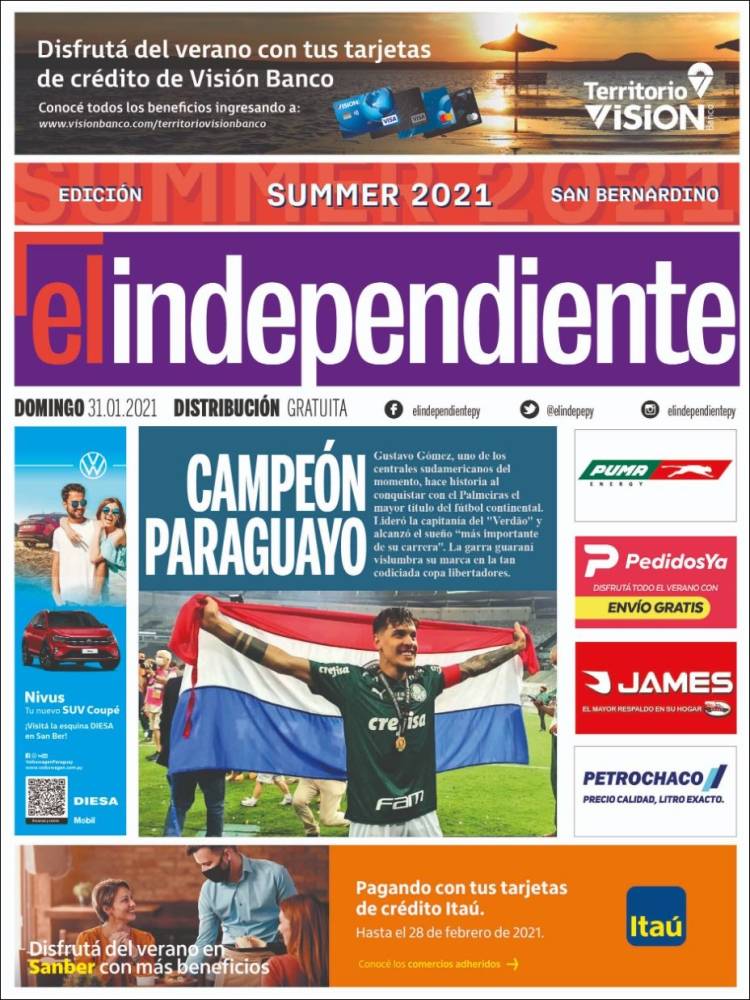 Periódico El Independiente (Paraguay). Periódicos de Paraguay. Edición ...