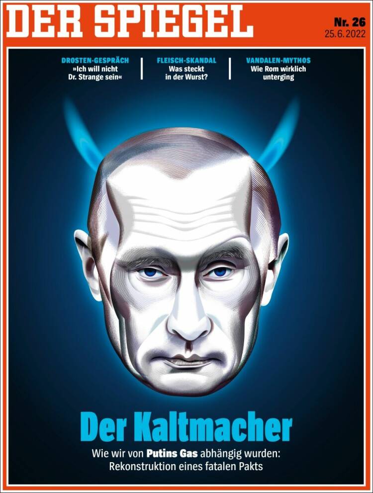 Newspaper Der Spiegel (Germany). Newspapers in Germany. Today's press ...