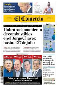Newspaper El Comercio (Peru). Newspapers in Peru. Today's press covers ...