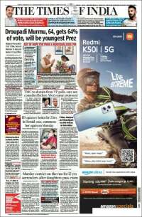 Newspaper The Times of India (India). Newspapers in India. Today's ...