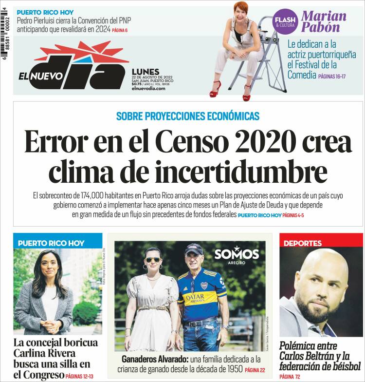 Periódico El Nuevo Día (Puerto Rico). Periódicos de Puerto Rico ...