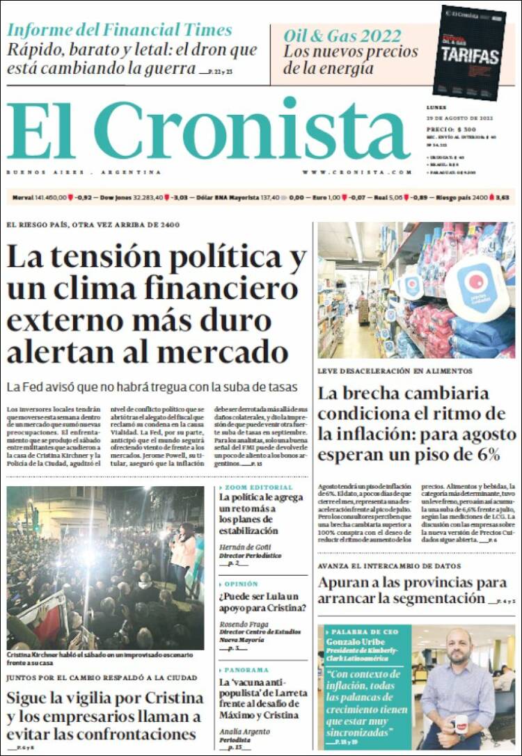 Periódico El Cronista Comercial Argentina Periódicos De Argentina