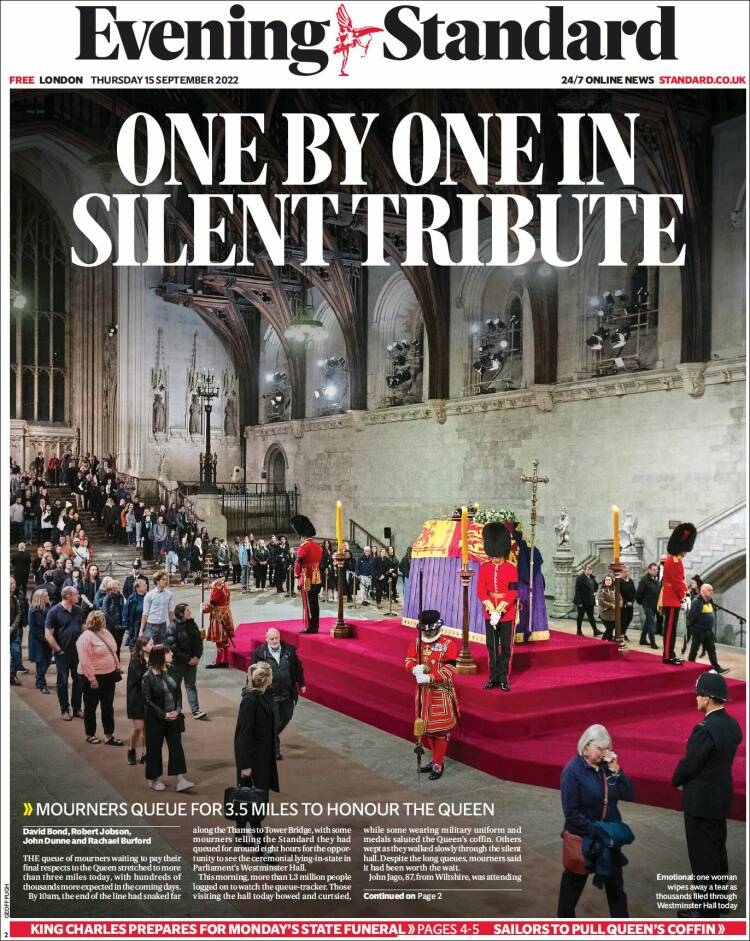 Periódico Evening Standard (Reino Unido). Periódicos de Reino Unido ...