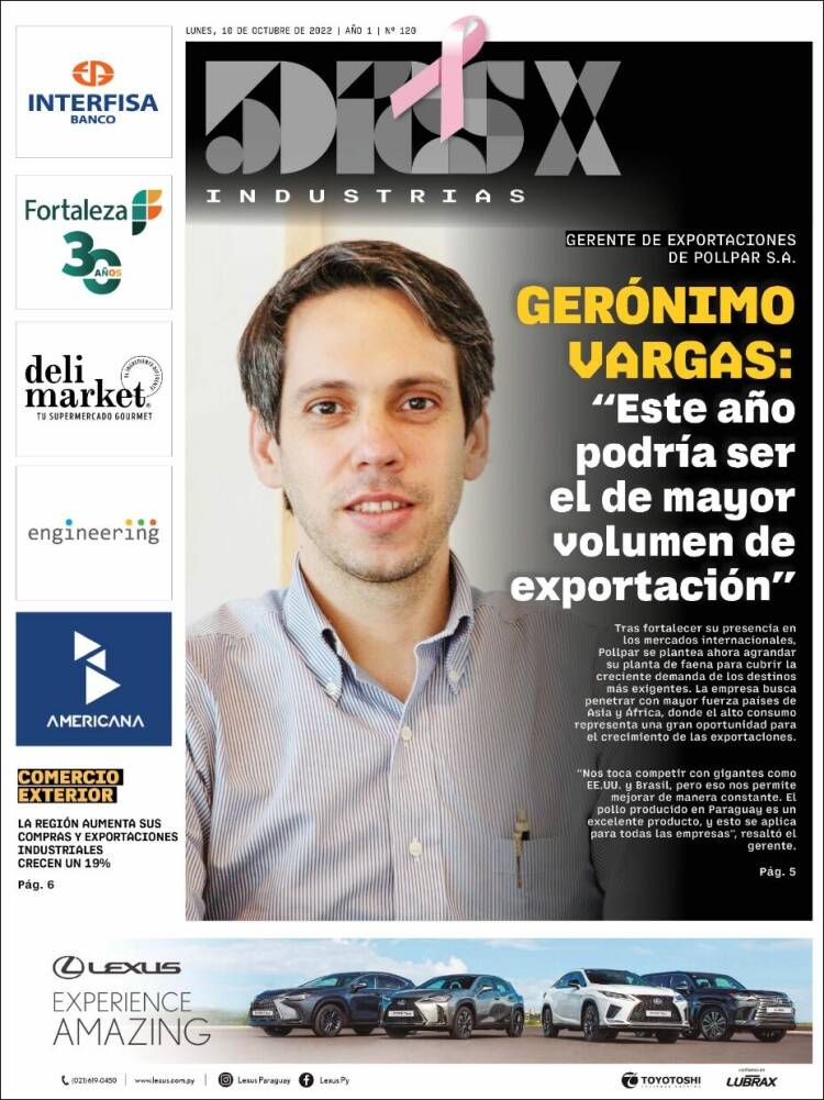 Periódico 5 Días (Paraguay). Periódicos de Paraguay. Edición de lunes ...