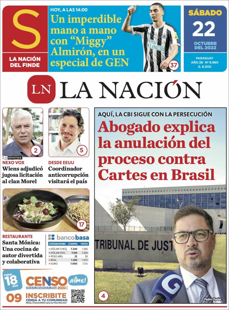 Periódico La Nación (Paraguay). Periódicos de Paraguay. Edición de ...