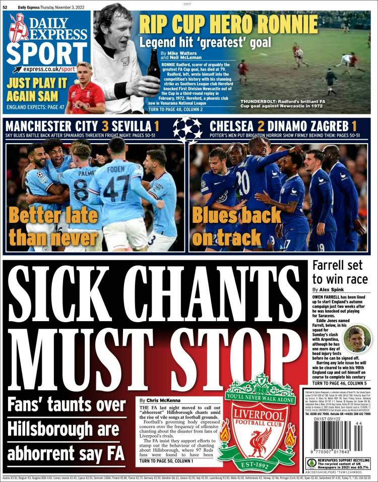 Periódico Express Sport (Reino Unido). Periódicos de Reino Unido ...