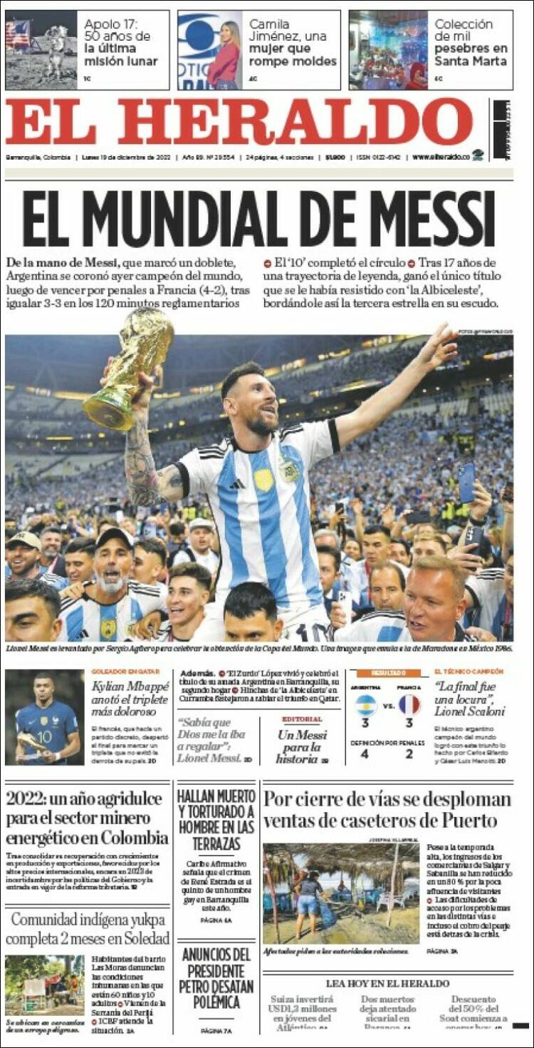 Periódico El Heraldo (Colombia). Periódicos de Colombia. Edición de ...