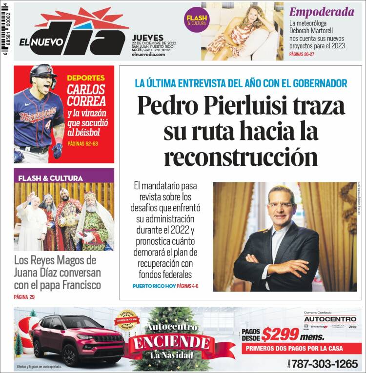 Periódico El Nuevo Día (Puerto Rico). Periódicos de Puerto Rico ...