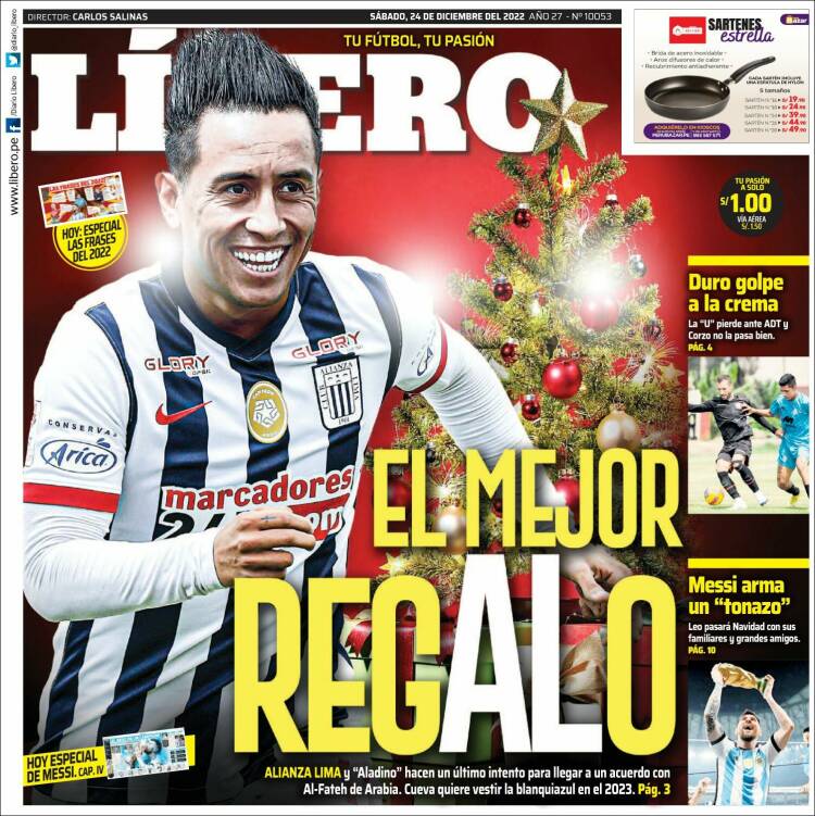 Periódico Líbero (Perú). Periódicos de Perú. Edición de sábado, 24 de ...