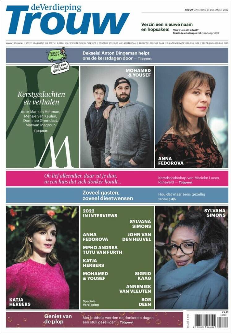 Periódico Trouw (Países Bajos). Periódicos de Países Bajos. Edición de ...