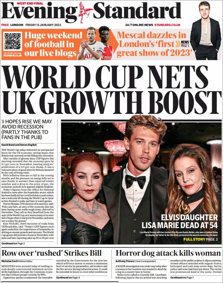 Periódico Evening Standard (Reino Unido). Periódicos de Reino Unido ...