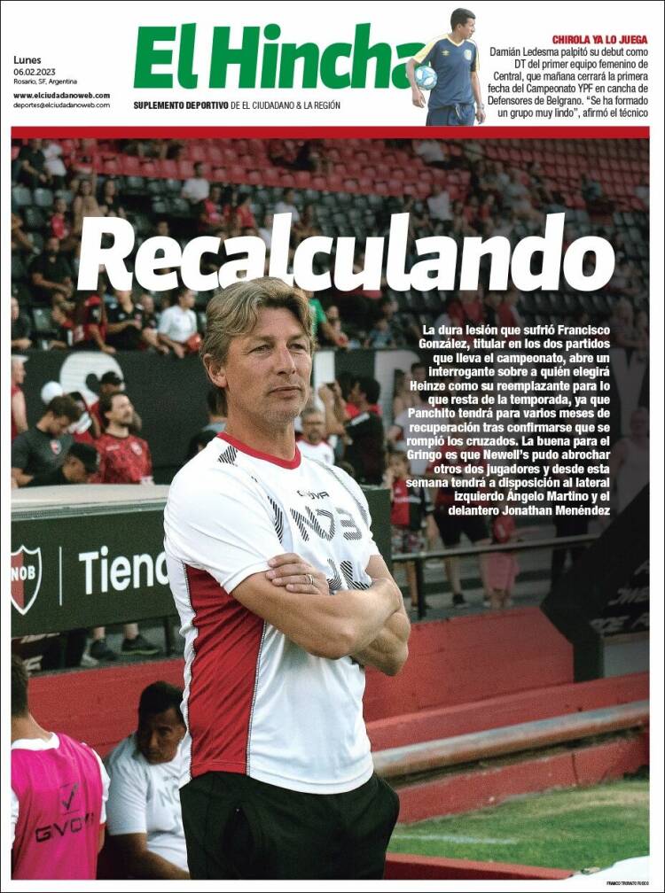 Periódico El Hincha (Argentina). Periódicos de Argentina. Edición de ...
