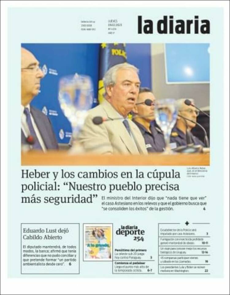 Periódico La Diaria (Uruguay). Periódicos de Uruguay. Edición de jueves ...