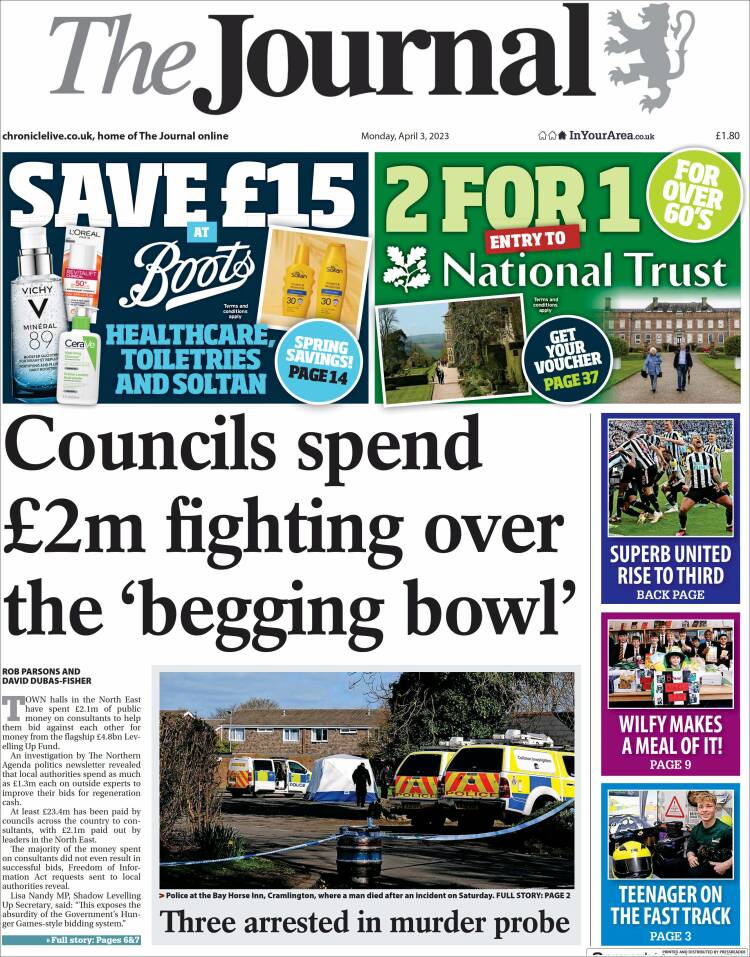 Journal The Journal (Royaume-Uni). Les Unes des journaux de Royaume-Uni ...