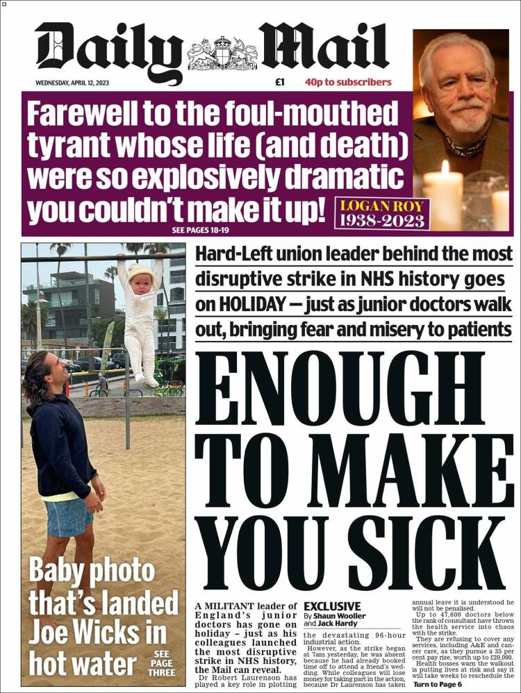 Newspaper Daily Mail (United Kingdom). Newspapers in United Kingdom ...