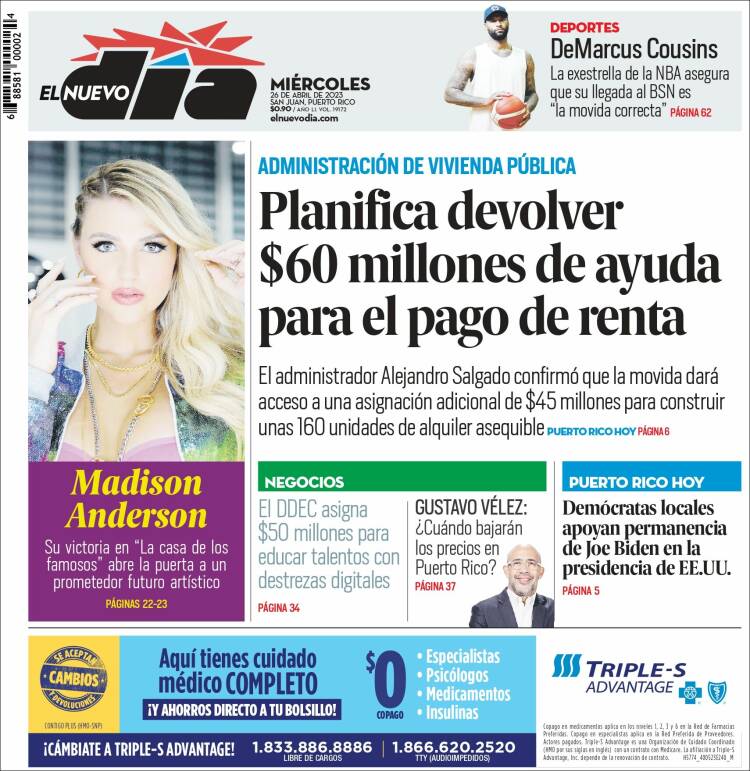 Periódico El Nuevo Día (Puerto Rico). Periódicos de Puerto Rico ...