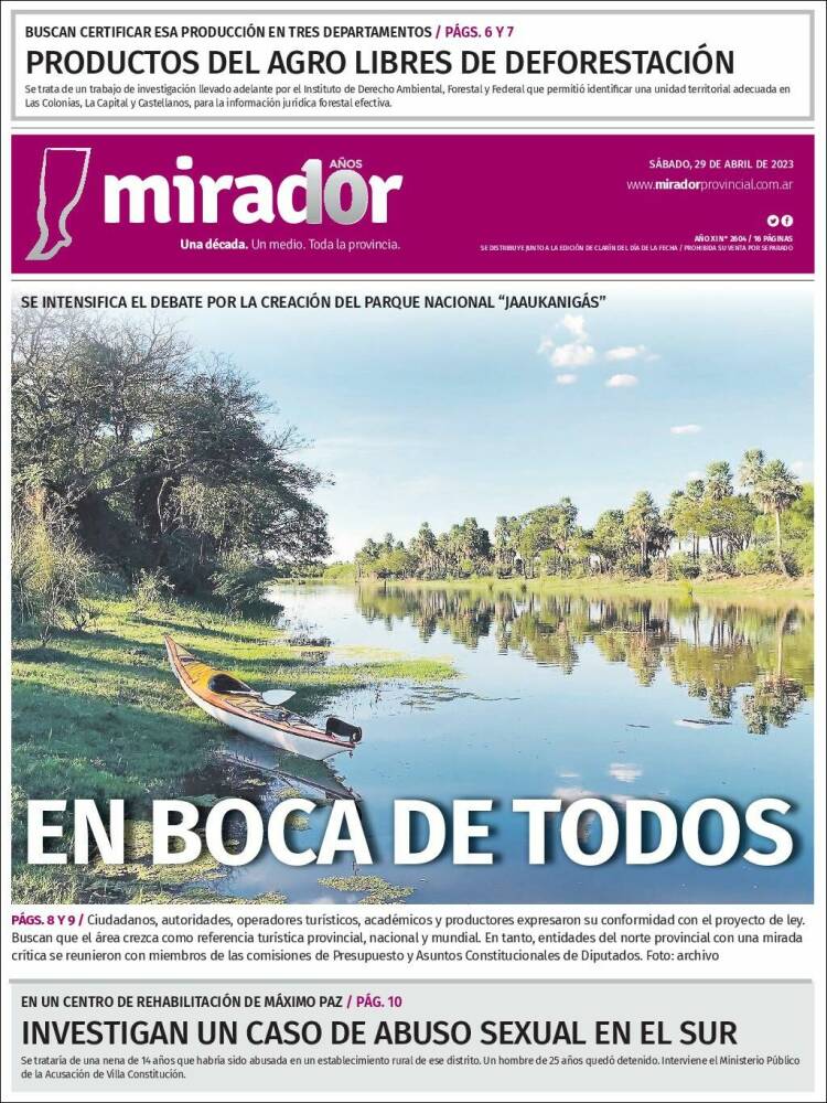 Newspaper Diario El Litoral (Argentina). Newspapers in Argentina. Today ...