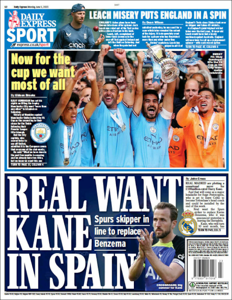 Periódico Express Sport (Reino Unido). Periódicos de Reino Unido ...