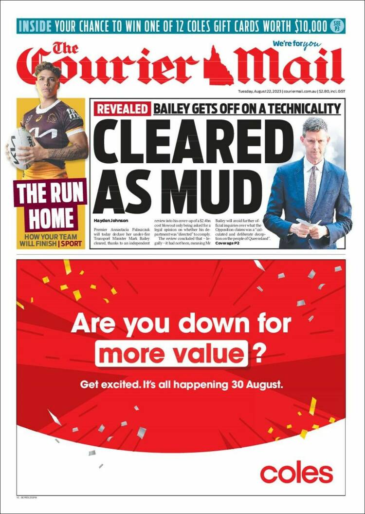 Newspaper The Courier-Mail (Australia). Newspapers in Australia. Today ...