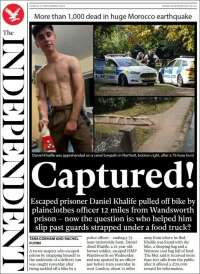 Journal The Independent (Royaume-Uni). Les Unes des journaux de Royaume ...