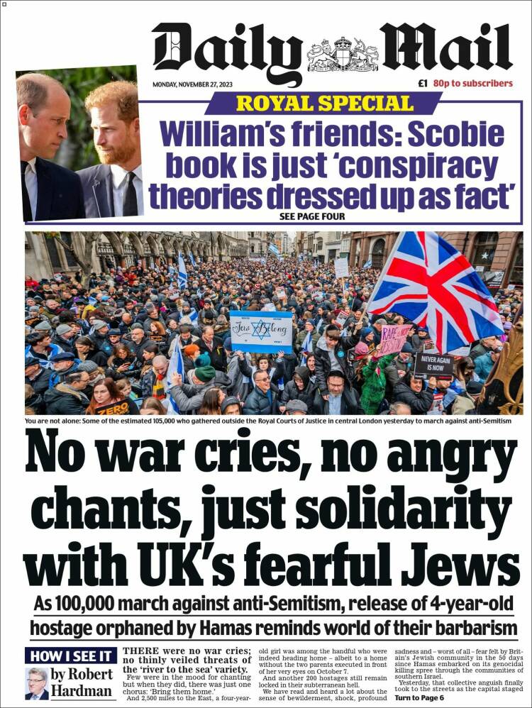 Periódico Daily Mail (Reino Unido). Periódicos de Reino Unido. Edición ...