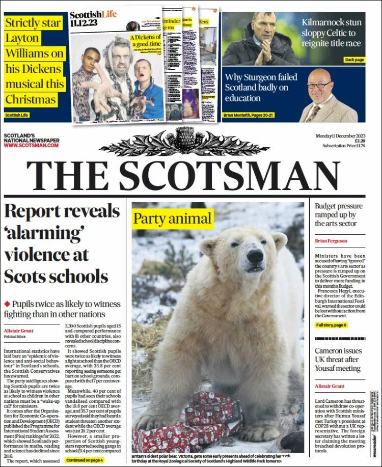 Newspaper The Scotsman (United Kingdom). Newspapers in United Kingdom ...