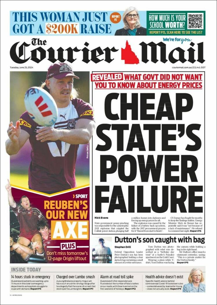 Newspaper The Courier-Mail (Australia). Newspapers in Australia. Today ...