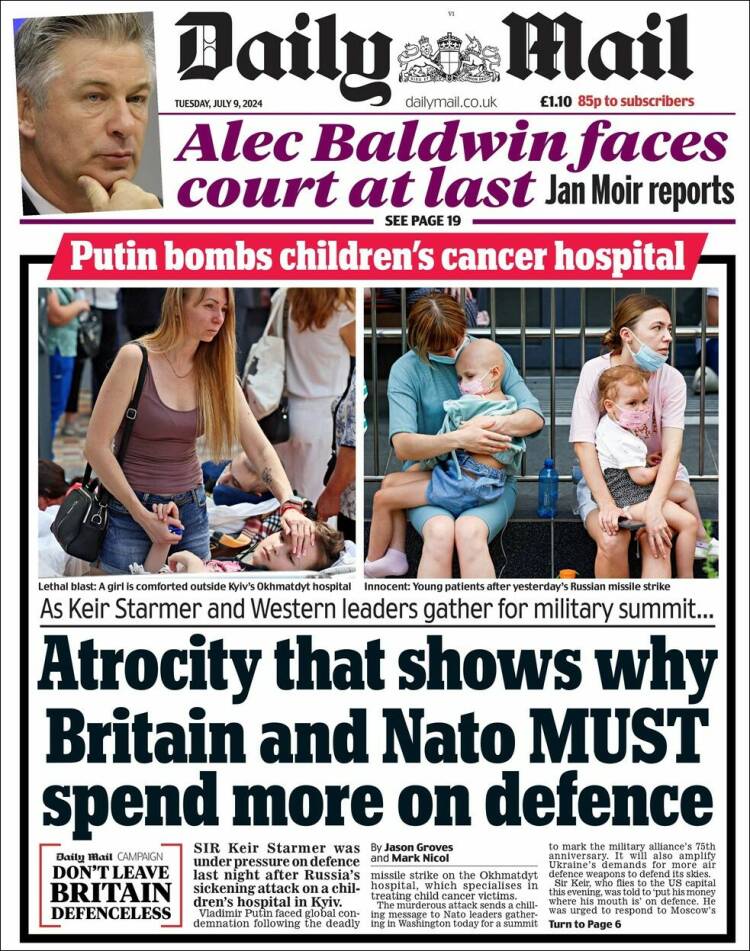 Periódico Daily Mail (Reino Unido). Periódicos de Reino Unido. Edición ...