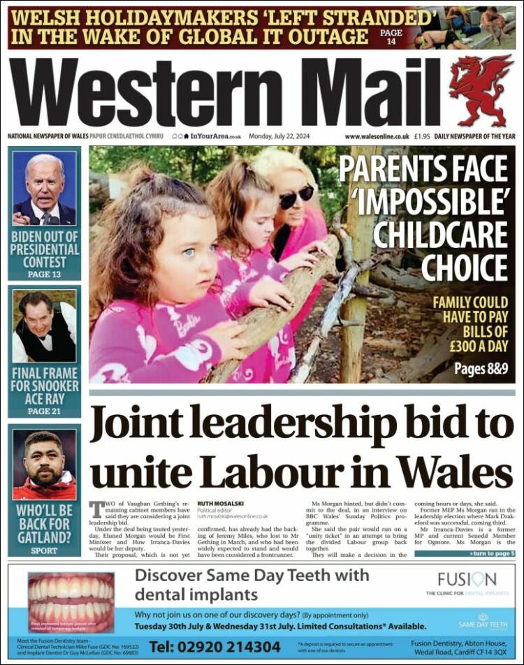 Periódico Western Mail (Reino Unido). Periódicos de Reino Unido ...