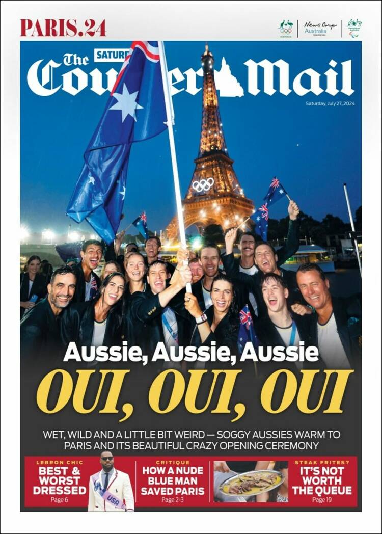 Periódico The Courier-Mail (Australia). Periódicos de Australia ...