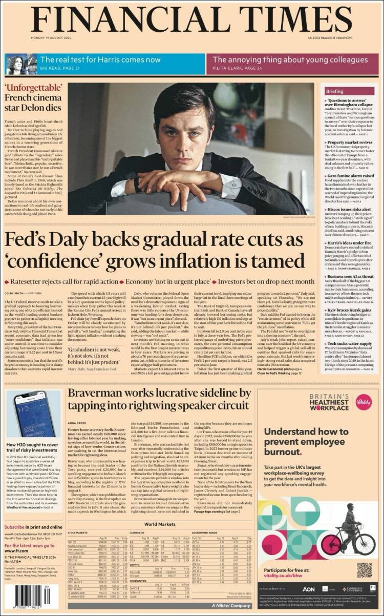 Periódico Financial Times (Reino Unido). Periódicos de Reino Unido ...