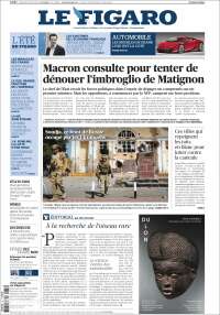 Newspaper Le Figaro (France). Newspapers in France. Today's press ...