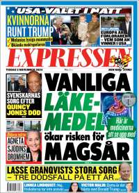 Newspaper Expressen (Sweden). Newspapers in Sweden. Today's press ...