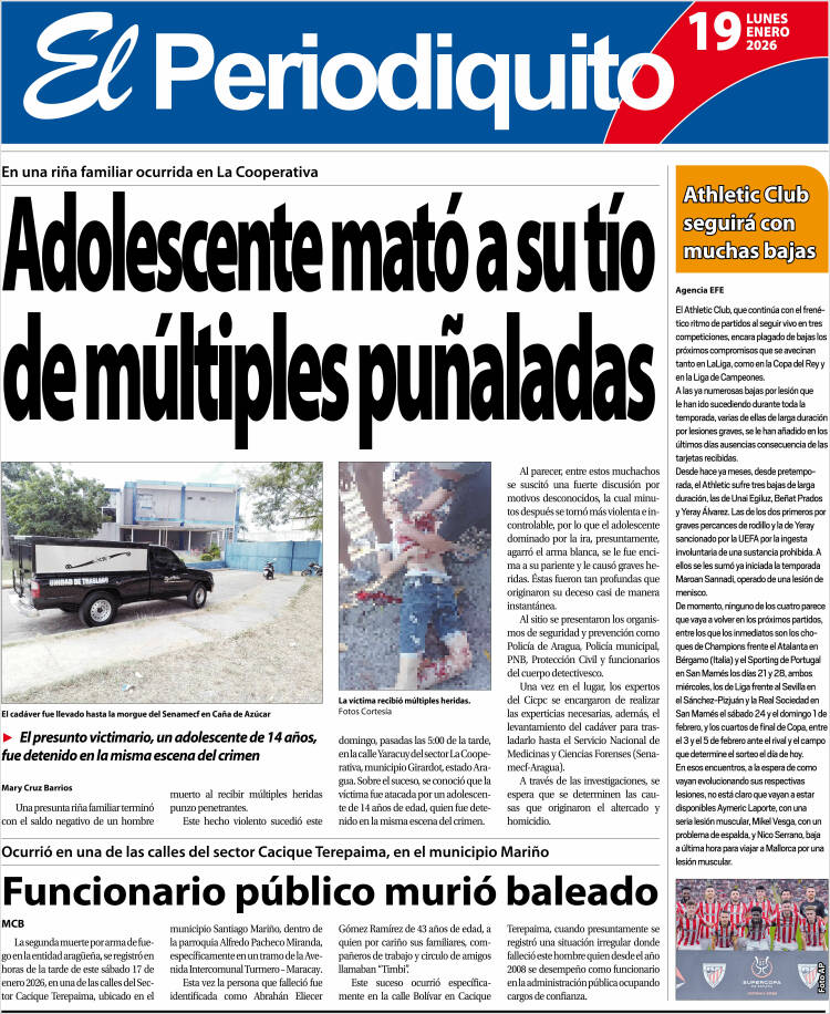 ¡TITULARES AL MINUTO! Recorra las primeras páginas que publican este ...