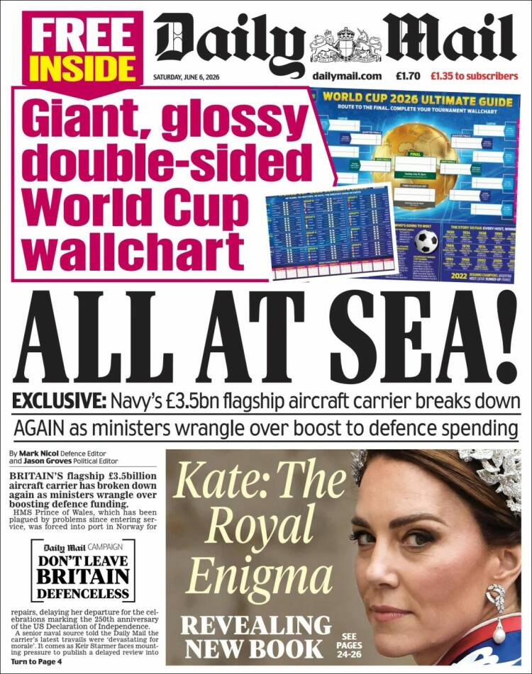Newspaper Daily Mail (United Kingdom). Newspapers in United Kingdom ...